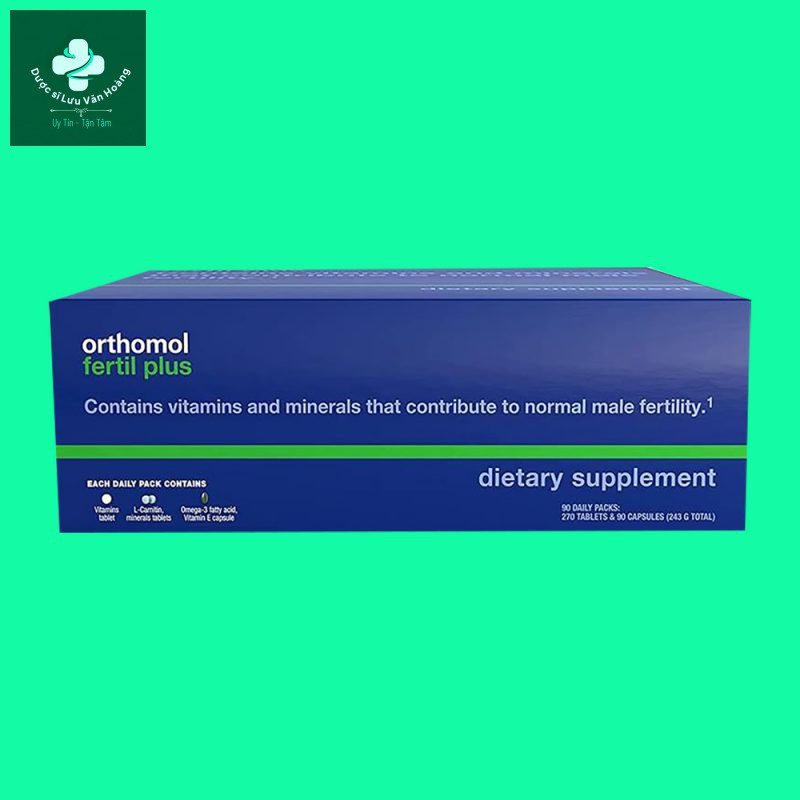 Thuốc Orthomol Fertil Plus - cải thiện chất lượng của tinh trùng