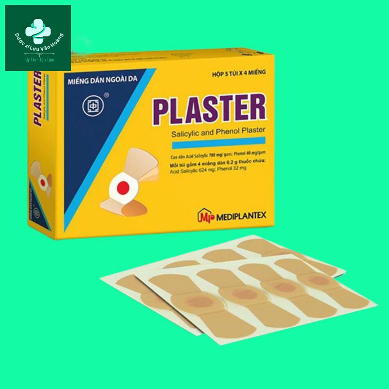 Miếng dán Plaster Mediplantex giảm vết chai sần, mụn cơm - Dược sĩ Lưu ...