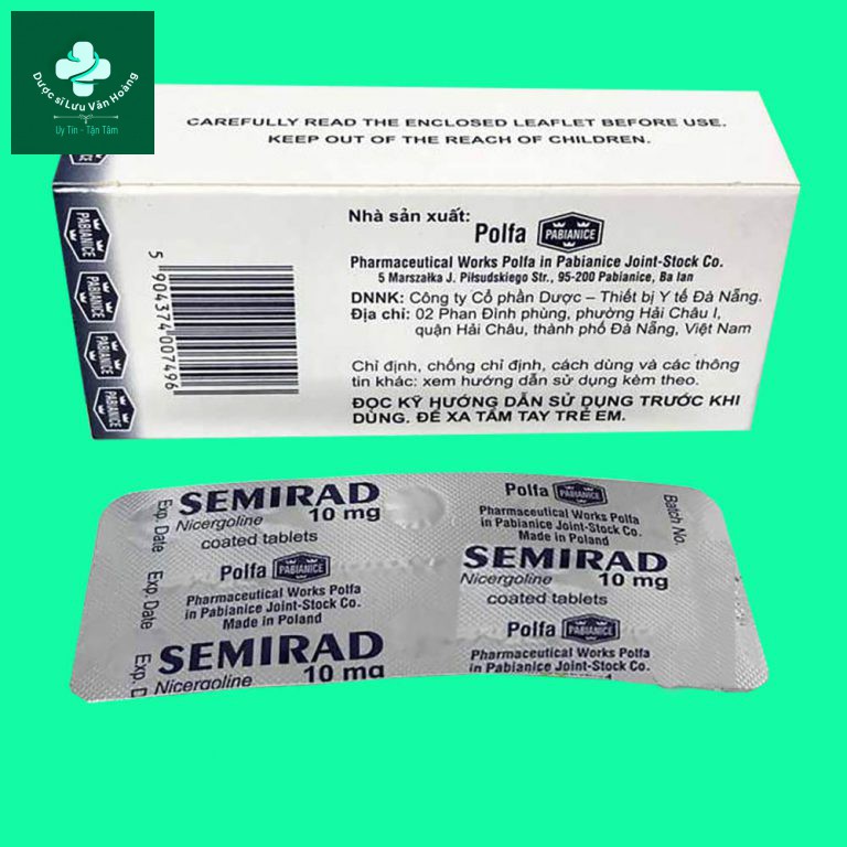 Semirad 10mg Semirad giá bao nhiêu - Dược sĩ Lưu Văn Hoàng