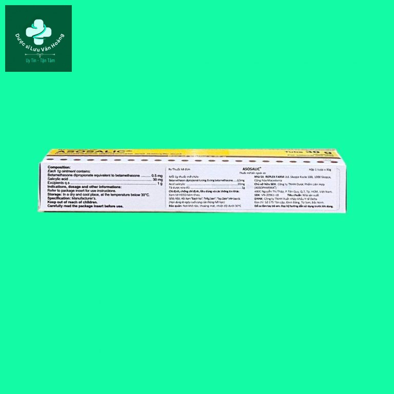 Thuốc Asosalic 30g trị viêm da dày sừng - Dược sĩ Lưu Văn Hoàng
