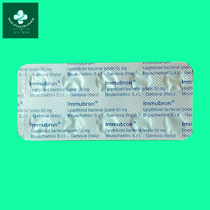 Chất ly giải vi khuẩn đông khô Immubron 7mg - Dược sĩ Lưu Văn Hoàng