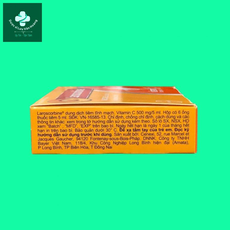 Thuốc Laroscorbine 1g/5ml-Bayer bổ sung vitamin C- Dược sĩ Lưu Văn Hoàng