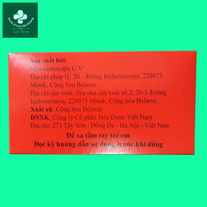 Thuốc Vihacaps 600 giảm triệu chứng do bệnh lý ở gan - Dược sĩ Lưu Văn ...
