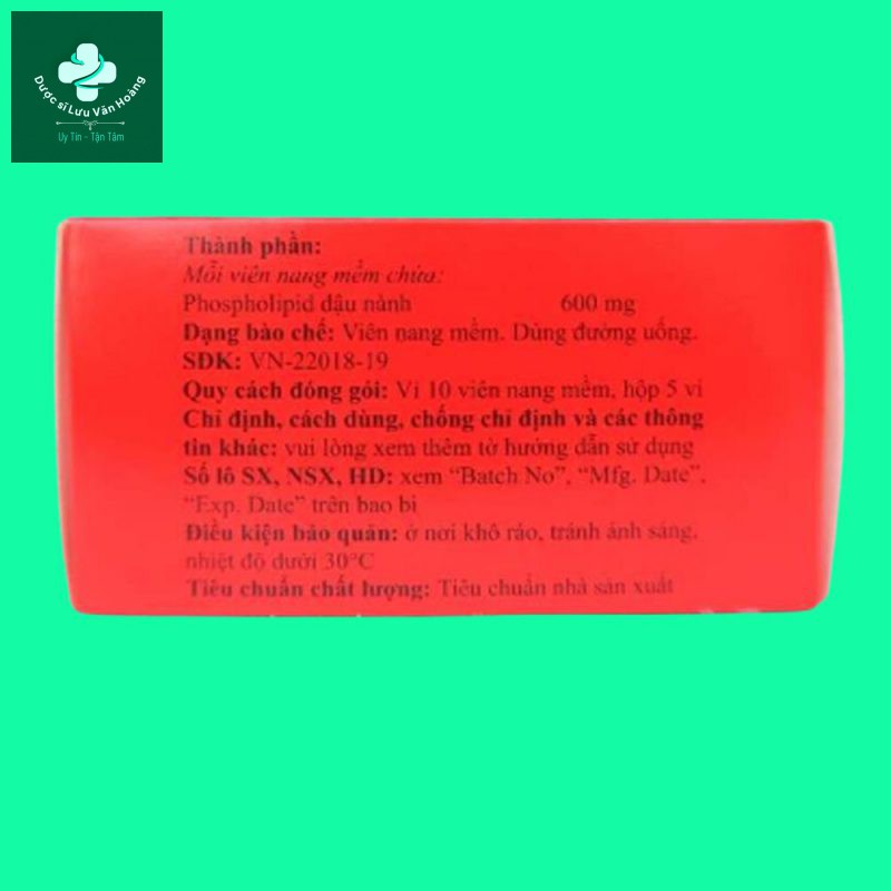 Thuốc Vihacaps 600 giảm triệu chứng do bệnh lý ở gan - Dược sĩ Lưu Văn ...
