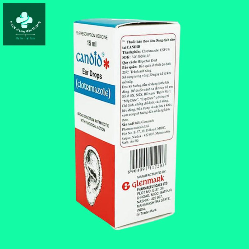 Thuốc Candid Ear Drops ngừa và điều trị nhiễm nấm tai - Dược sĩ Lưu Văn ...