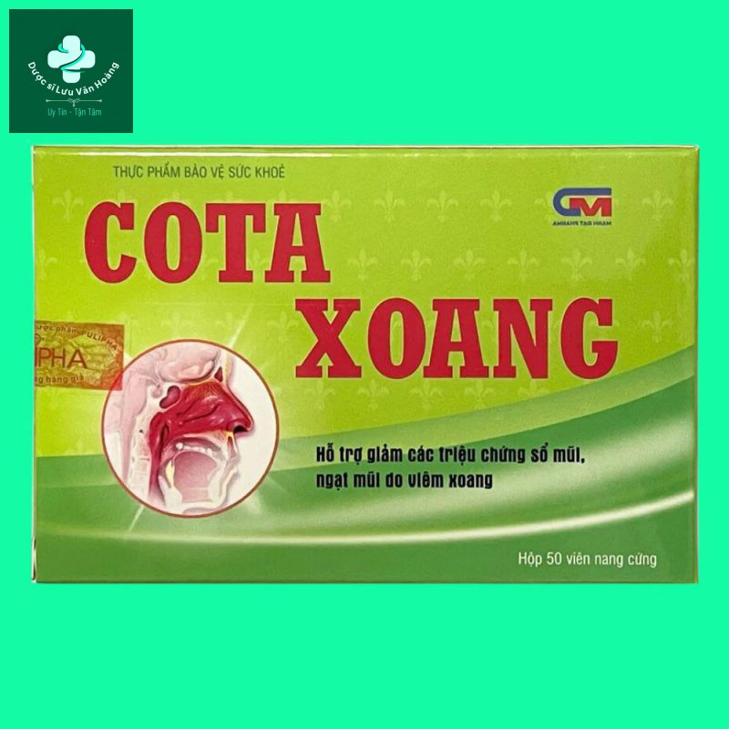 Thuốc viêm xoang Cota Xoang giúp thông mũi xoang - Dược sĩ Lưu Văn Hoàng