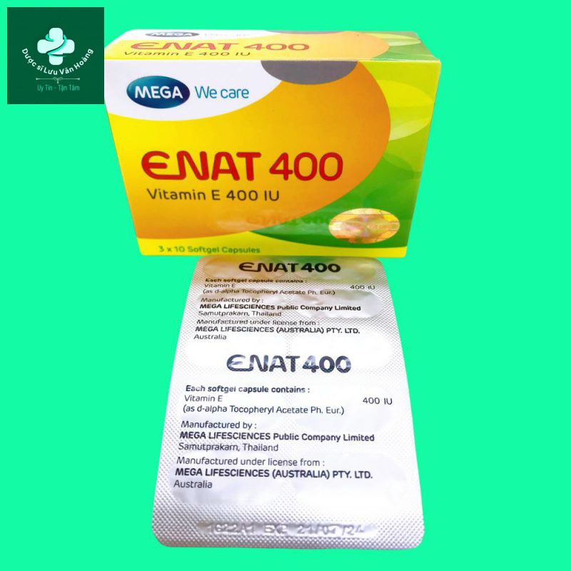 Thuốc Enat 400 ngừa và điều trị thiếu vitamin E - Dược sĩ Lưu Văn Hoàng