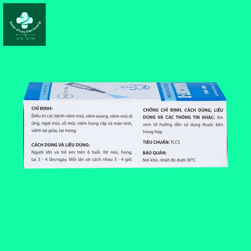 Thuốc xịt tai, mũi, họng Hadocort-D - Dược sĩ Lưu Văn Hoàng