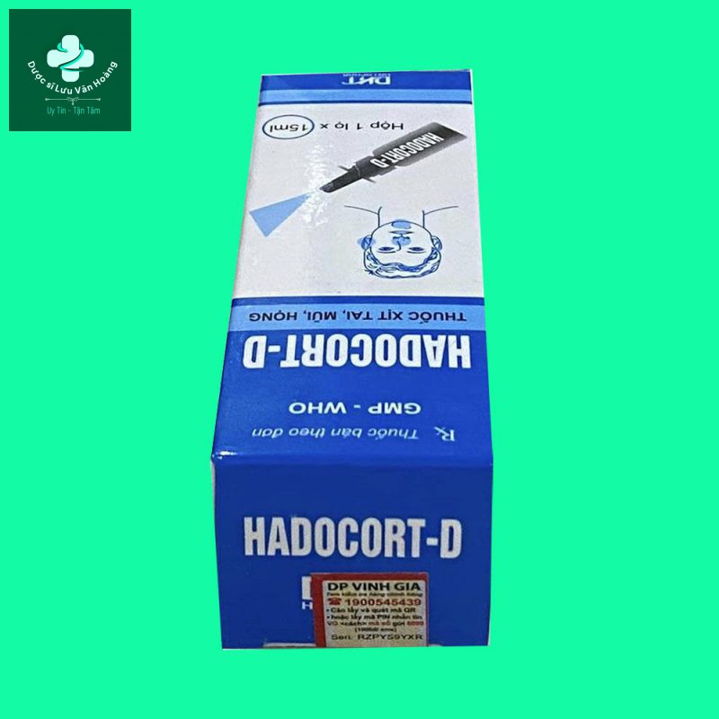 Thuốc xịt tai, mũi, họng Hadocort-D - Dược sĩ Lưu Văn Hoàng