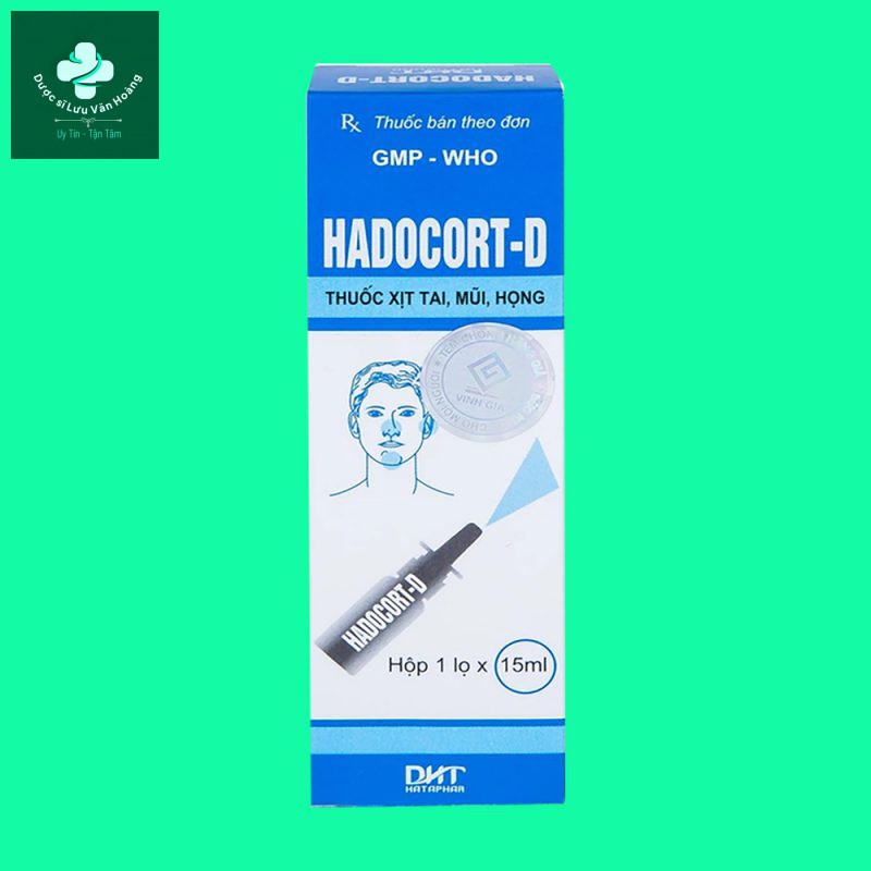 Thuốc xịt tai, mũi, họng Hadocort-D - Dược sĩ Lưu Văn Hoàng
