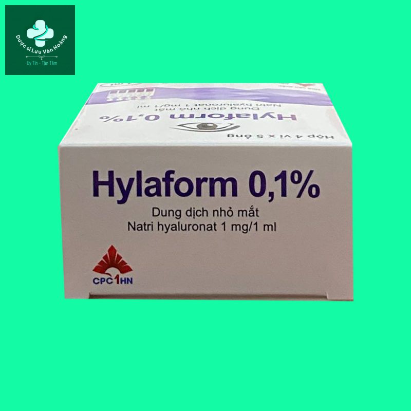 Thuốc Hylaform 0,1% - điều trị hội chứng khô mắt - Dược sĩ Lưu Văn Hoàng