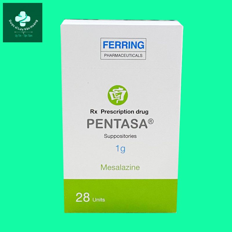 Viên đặt Pentasa Suppositories 1g - điều trị viêm trực tràng - Dược sĩ ...
