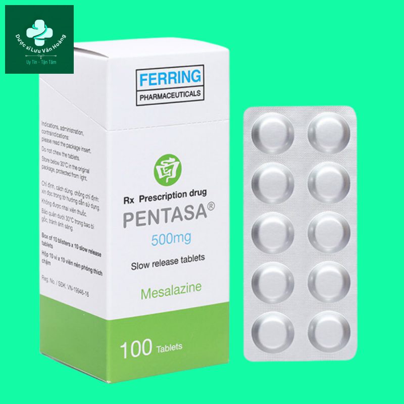 Thuốc Pentasa 500mg - điều trị viêm loét trực tràng, bệnh Crohn - Dược ...