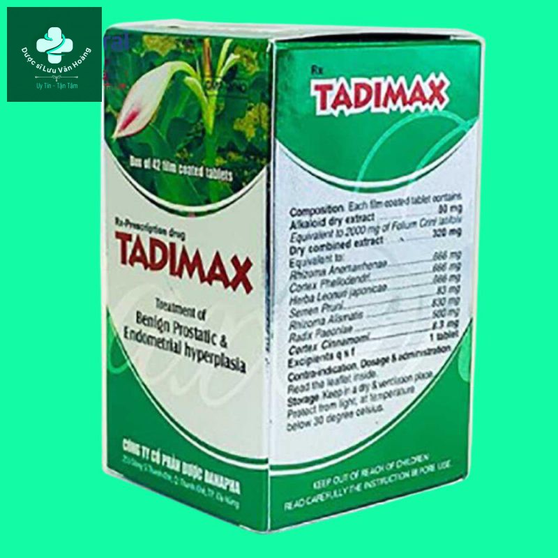 Thuốc Tadimax (Lọ) điều trị phì đại tuyến tiền liệt lành tính - Dược sĩ ...