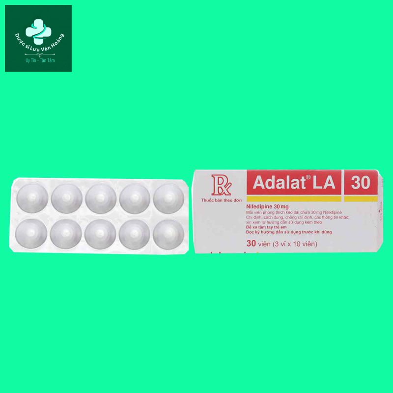 Adalat LA 30mg: Thuốc điều trị tăng huyết áp - Dược sĩ Lưu Văn Hoàng