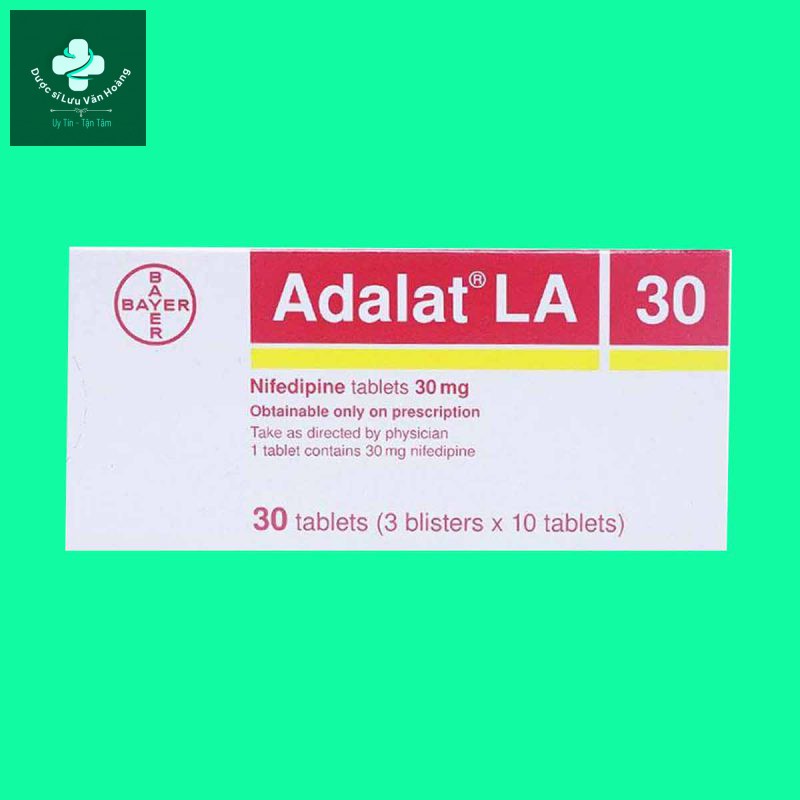 Adalat LA 30mg: Thuốc điều trị tăng huyết áp - Dược sĩ Lưu Văn Hoàng