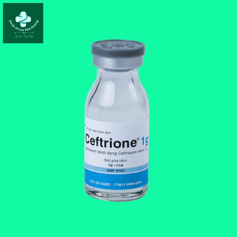 Thuốc Ceftrione 1g: Kháng sinh điều trị nhiễm khuẩn ở người lớn và trẻ ...