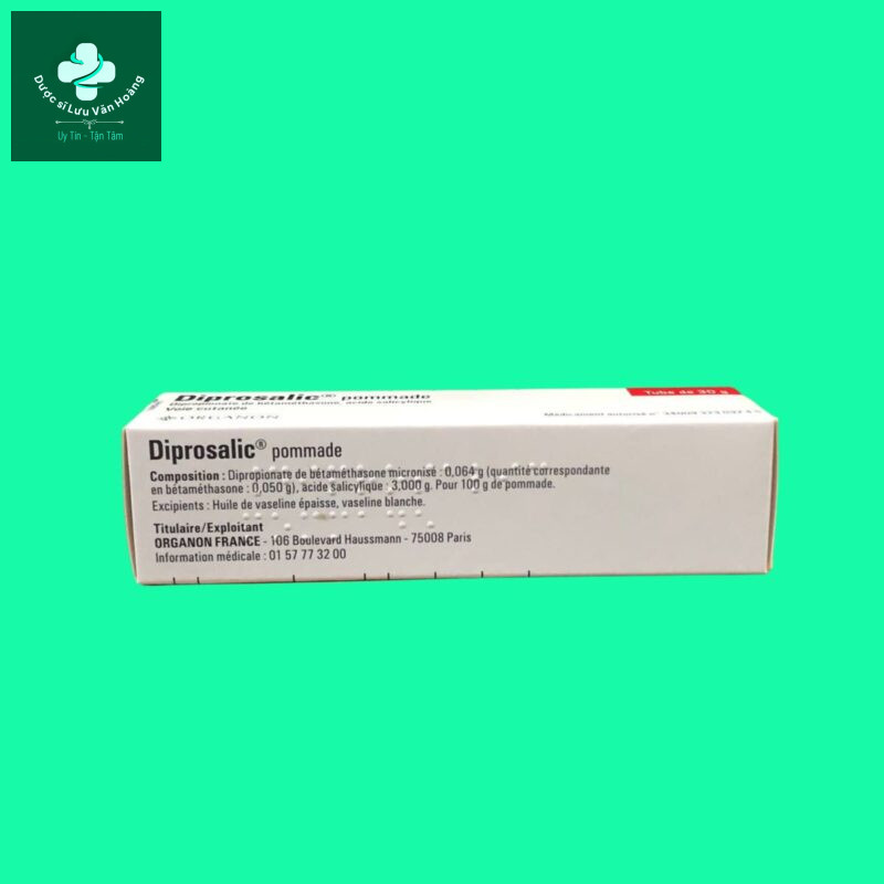 Thuốc Diprosalic Pommade 30g - điều trị viêm da - Dược sĩ Lưu Văn Hoàng