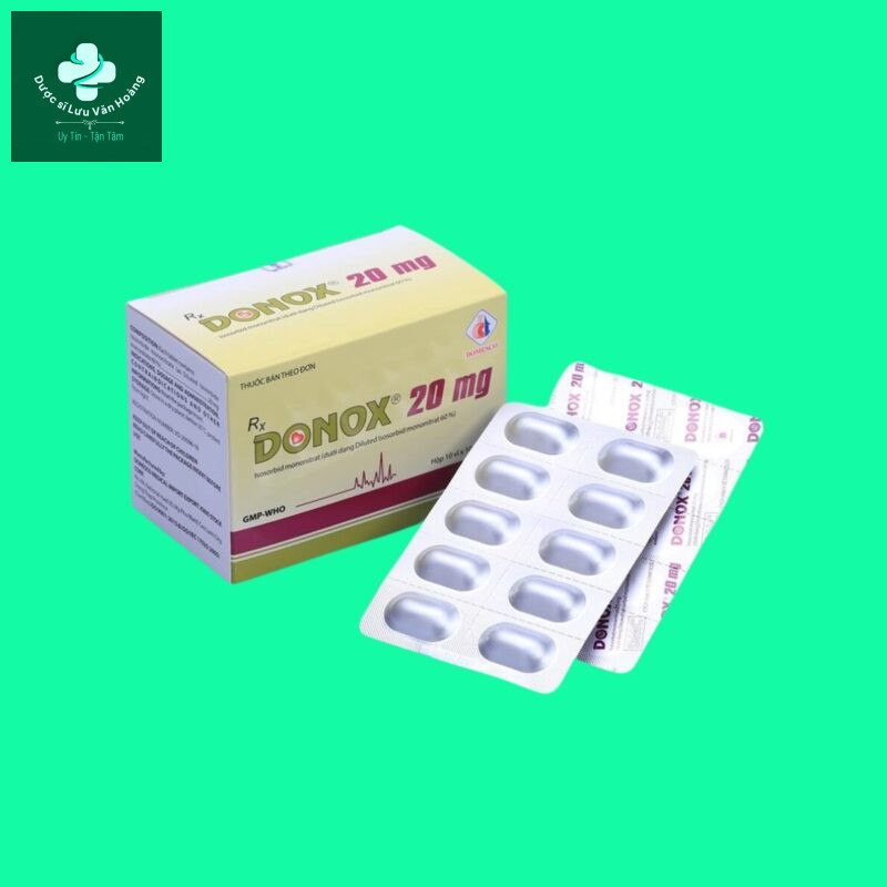 Thuốc Donox 20mg - Điều trị hỗ trợ đau thắt ngực và suy tim sung huyết ...