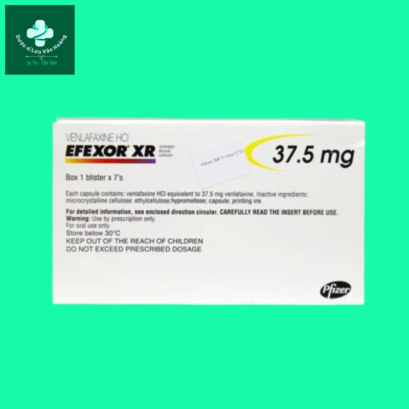 Thuốc Efexor XR 37,5mg - điều trị trầm cảm - Dược sĩ Lưu Văn Hoàng