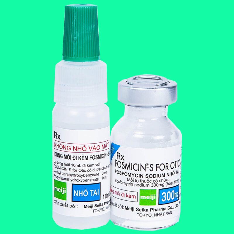 Thuốc Fosmicin-S For Otic Solvent nhỏ tai điều trị nhiễm khuẩn