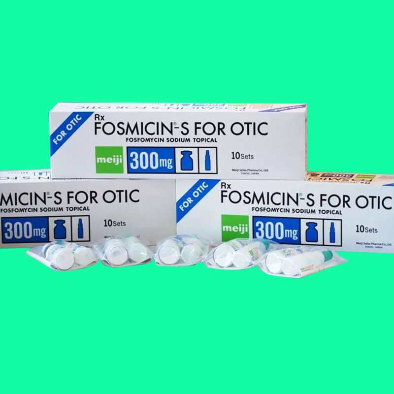 Thuốc Fosmicin-S For Otic Solvent nhỏ tai điều trị nhiễm khuẩn