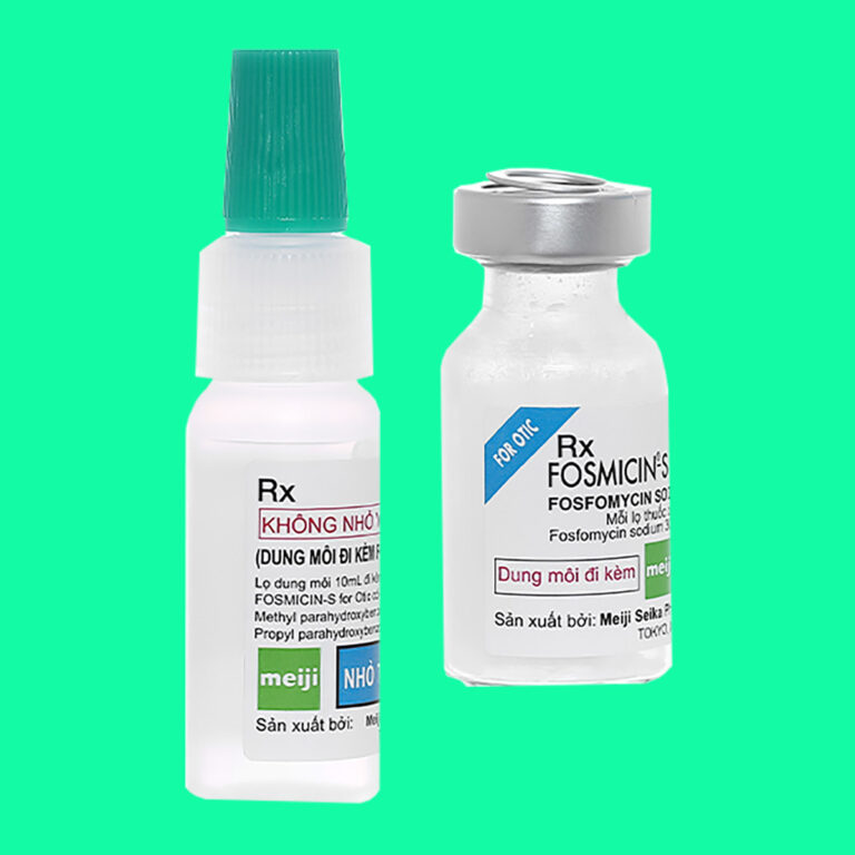Thuốc Fosmicin-S For Otic Solvent nhỏ tai điều trị nhiễm khuẩn