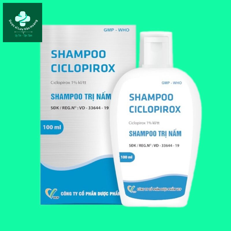 Dầu gội Shampoo Ciclopirox 100ml: Ngăn ngừa nấm da đầu - Dược sĩ Lưu ...