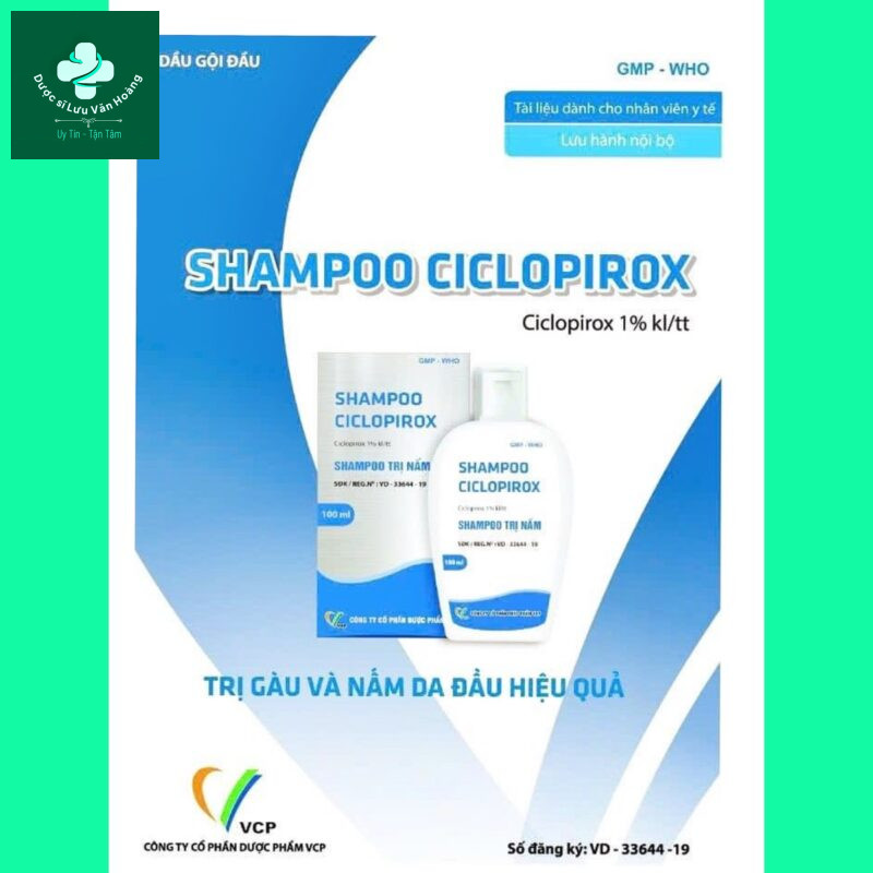 Dầu gội Shampoo Ciclopirox 100ml: Ngăn ngừa nấm da đầu - Dược sĩ Lưu ...