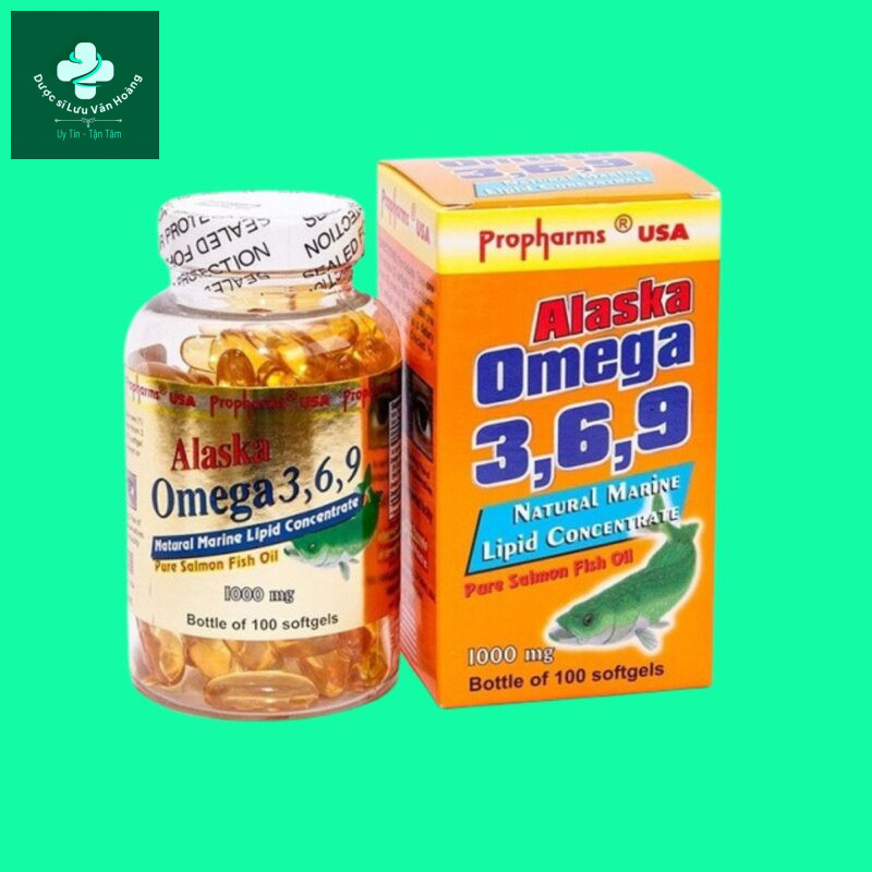 Dầu cá Alaska Omega 3,6,9 Propharms hỗ trợ tim mạch - Dược sĩ Lưu Văn Hoàng