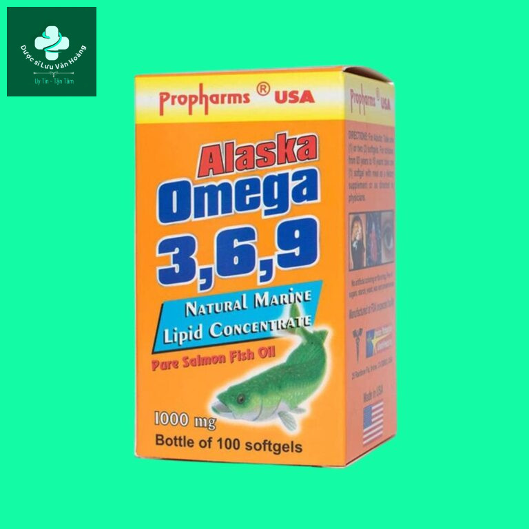 Dầu cá Alaska Omega 3,6,9 Propharms hỗ trợ tim mạch - Dược sĩ Lưu Văn Hoàng