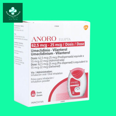 Thuốc Anoro Ellipta 62,5/25Mcg - Điều trị bệnh phổi tắc nghẽn mạn tính ...