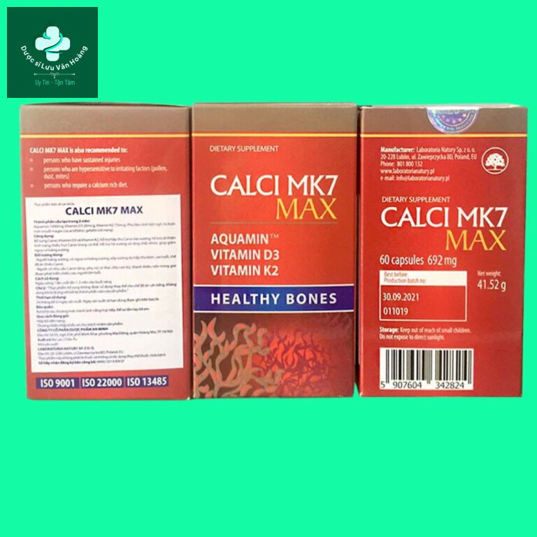 Thuốc Calci MK7 Max hỗ trợ điều trị loãng xương - Dược sĩ Lưu Văn Hoàng