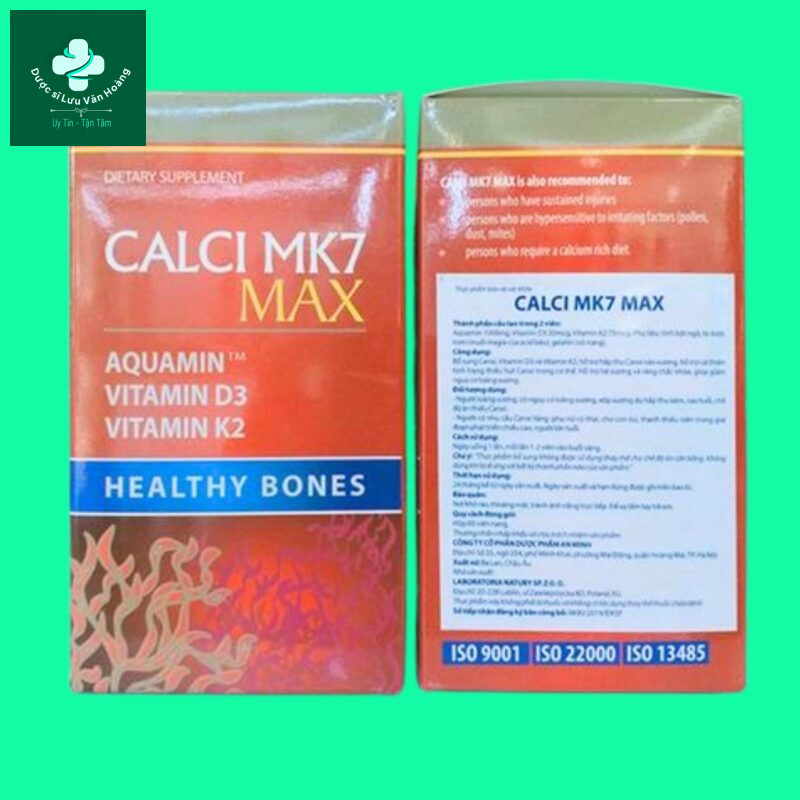 Thuốc Calci MK7 Max hỗ trợ điều trị loãng xương - Dược sĩ Lưu Văn Hoàng