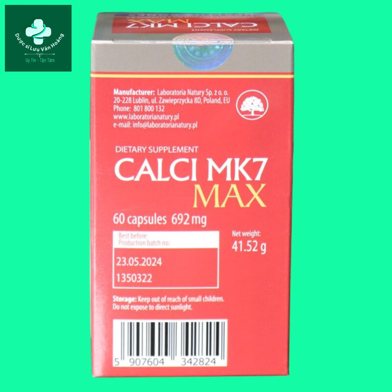 Thuốc Calci MK7 Max hỗ trợ điều trị loãng xương - Dược sĩ Lưu Văn Hoàng