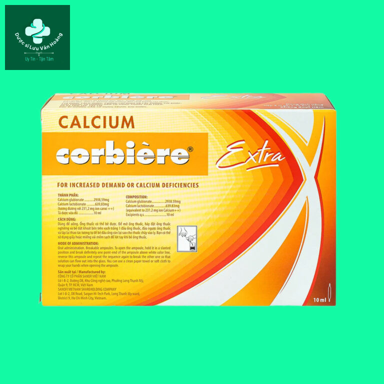 Thuốc Calcium Corbière Extra 10mg: Bổ sung Calci cho bà bầu và trẻ nhỏ ...
