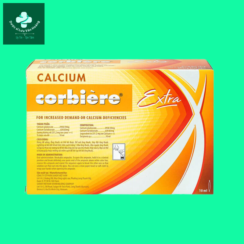 Thuốc Calcium Corbière Extra 10mg: Bổ sung Calci cho bà bầu và trẻ nhỏ ...