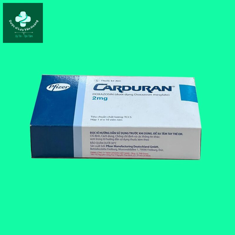 Thuốc Carduran 2mg - Điều trị hiệu quả tăng huyết áp và u xơ tiền liệt ...