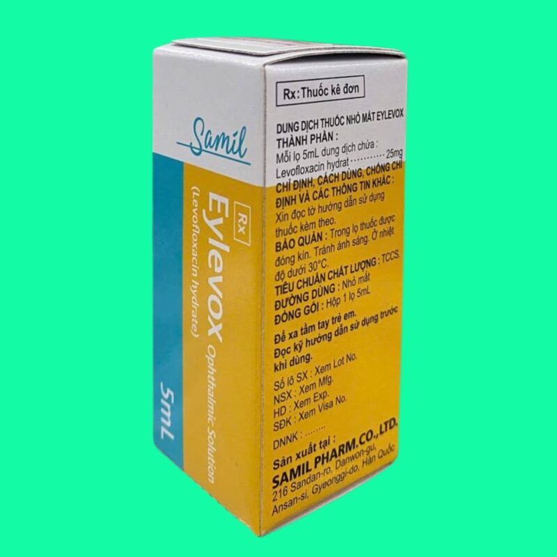 Eylevox Ophthalmic Drops 5ml: Điều trị nhiễm khuẩn ở mắt - Dược sĩ Lưu ...