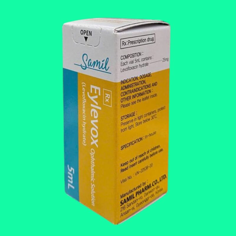 Eylevox Ophthalmic Drops 5ml: Điều trị nhiễm khuẩn ở mắt - Dược sĩ Lưu ...