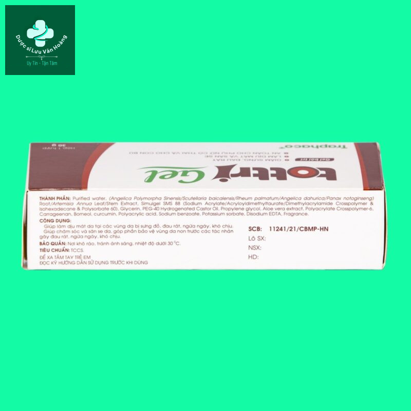 Tottri Gel Traphaco hỗ trợ điều trị bệnh trĩ - Dược sĩ Lưu Văn Hoàng