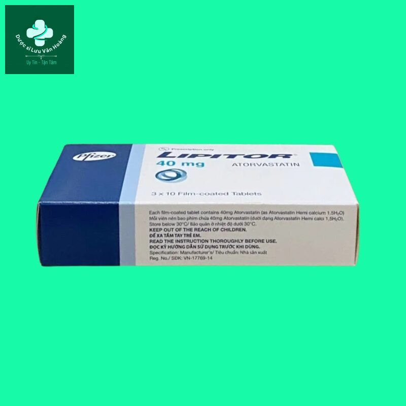 Thuốc Lipitor 40mg - điều trị rối loạn mỡ máu - Dược sĩ Lưu Văn Hoàng