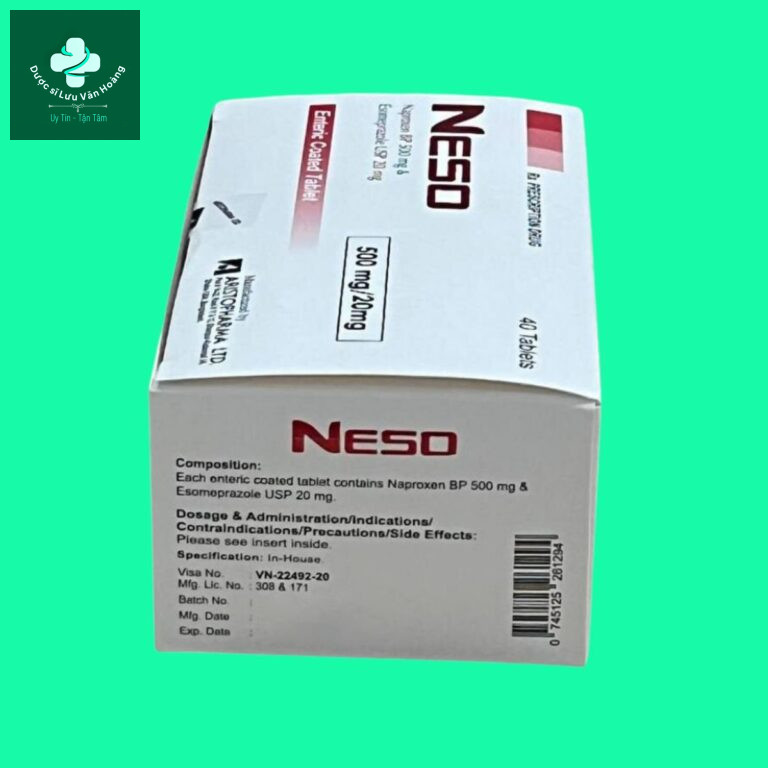Thuốc Neso 500mg/20mg - giảm đau xương khớp - Dược sĩ Lưu Văn Hoàng