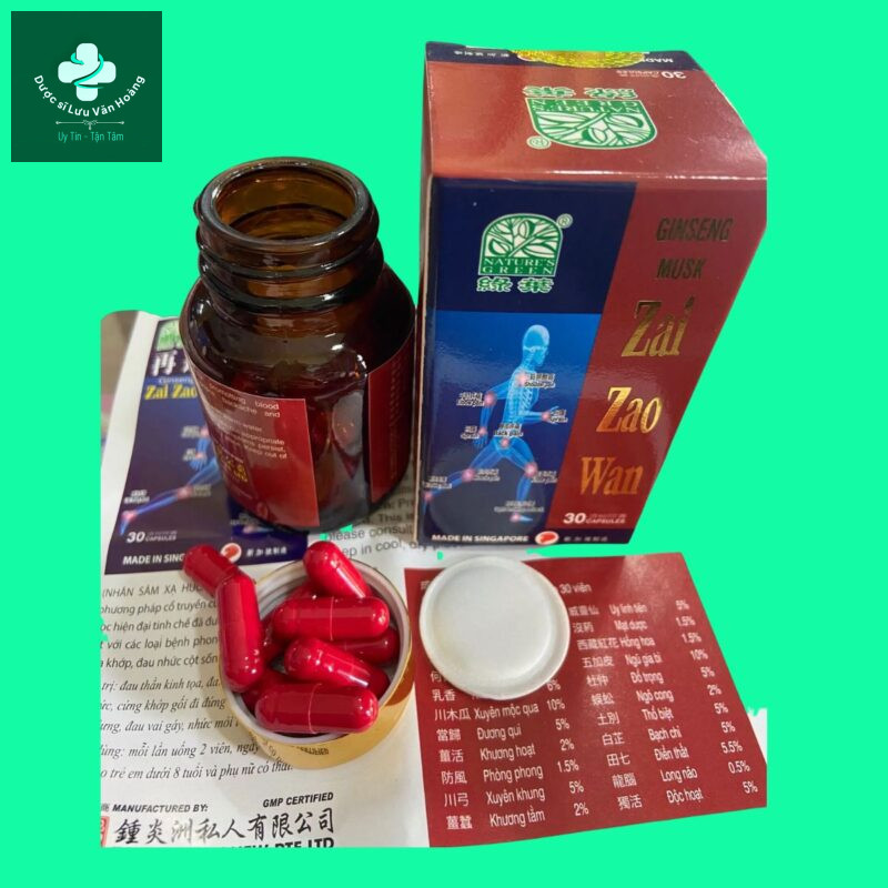 Thuốc Ginseng Musk Zai Zao Wan - Nhân sâm xạ hương tái tạo hoàn - Dược ...