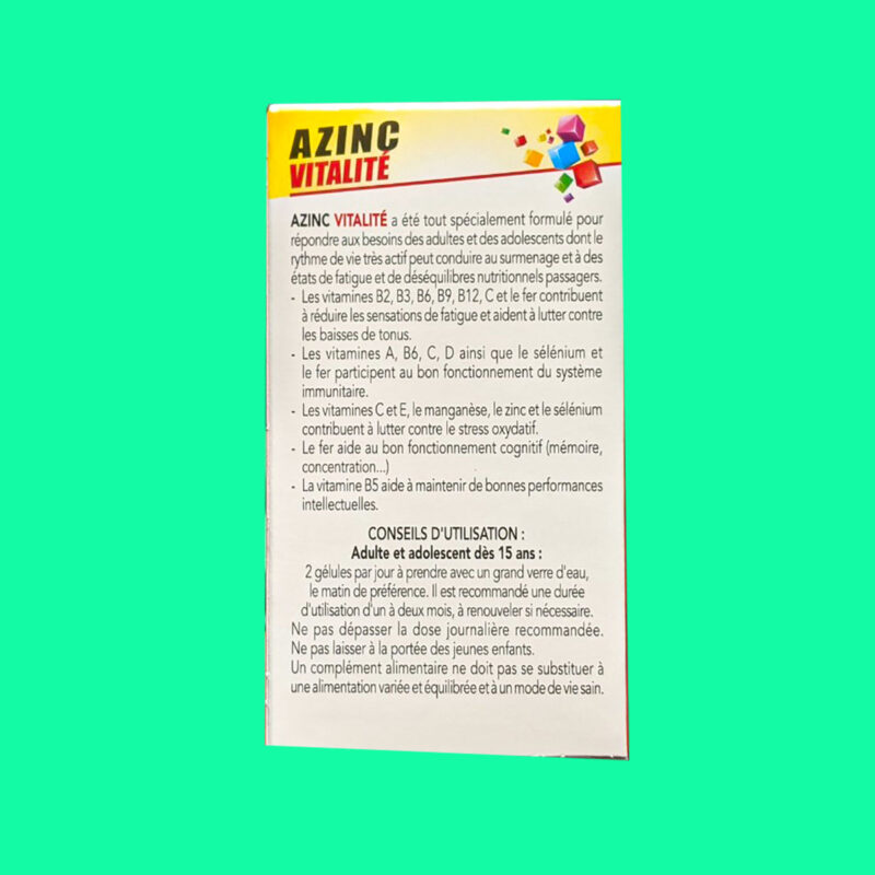 Arkopharma Azinc Vitalite - Viên uống bổ sung vitamin tổng hợp - Dược ...