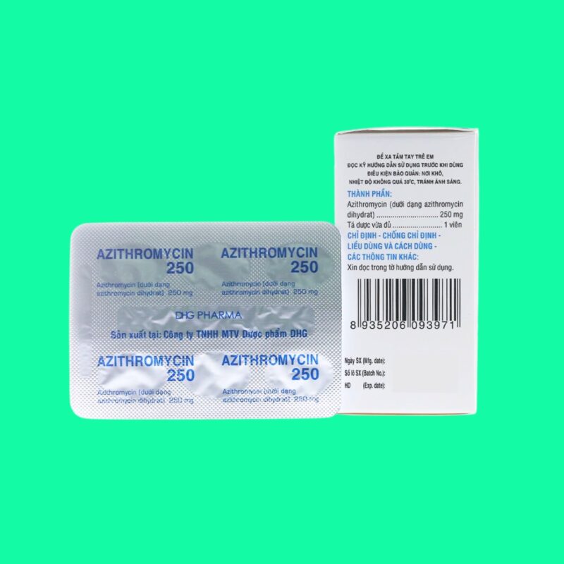 Thuốc Azithromycin 250 DHG - Điều trị nhiễm khuẩn - Dược sĩ Lưu Văn Hoàng