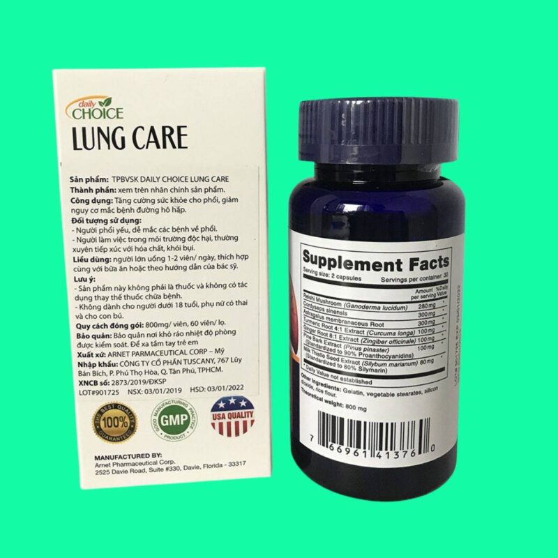 Daily Choice Lung Care: Ngăn ngừa các bệnh lý đường hô hấp - Dược sĩ ...