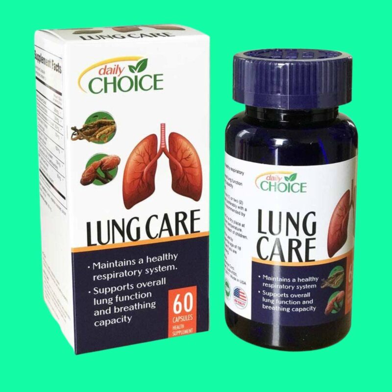 Daily Choice Lung Care: Ngăn ngừa các bệnh lý đường hô hấp - Dược sĩ ...