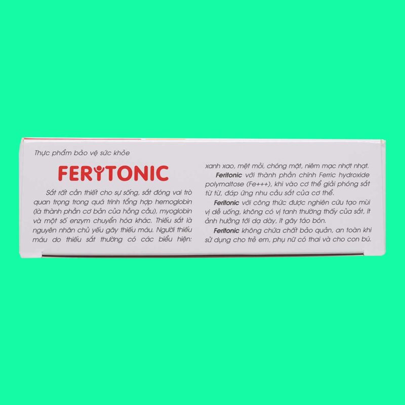 Feritonic: Dung dịch uống bổ sung chất sắt - Dược sĩ Lưu Văn Hoàng