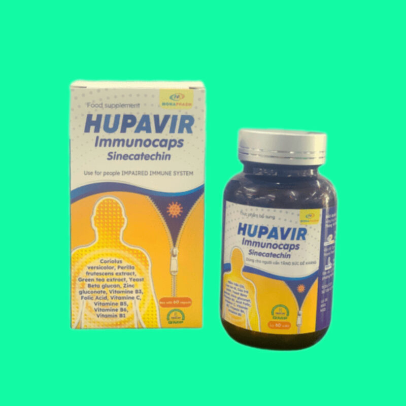 Hupavir Sinecatechin Immunocaps: Tăng cường miễn dịch cho cơ thể - Dược ...